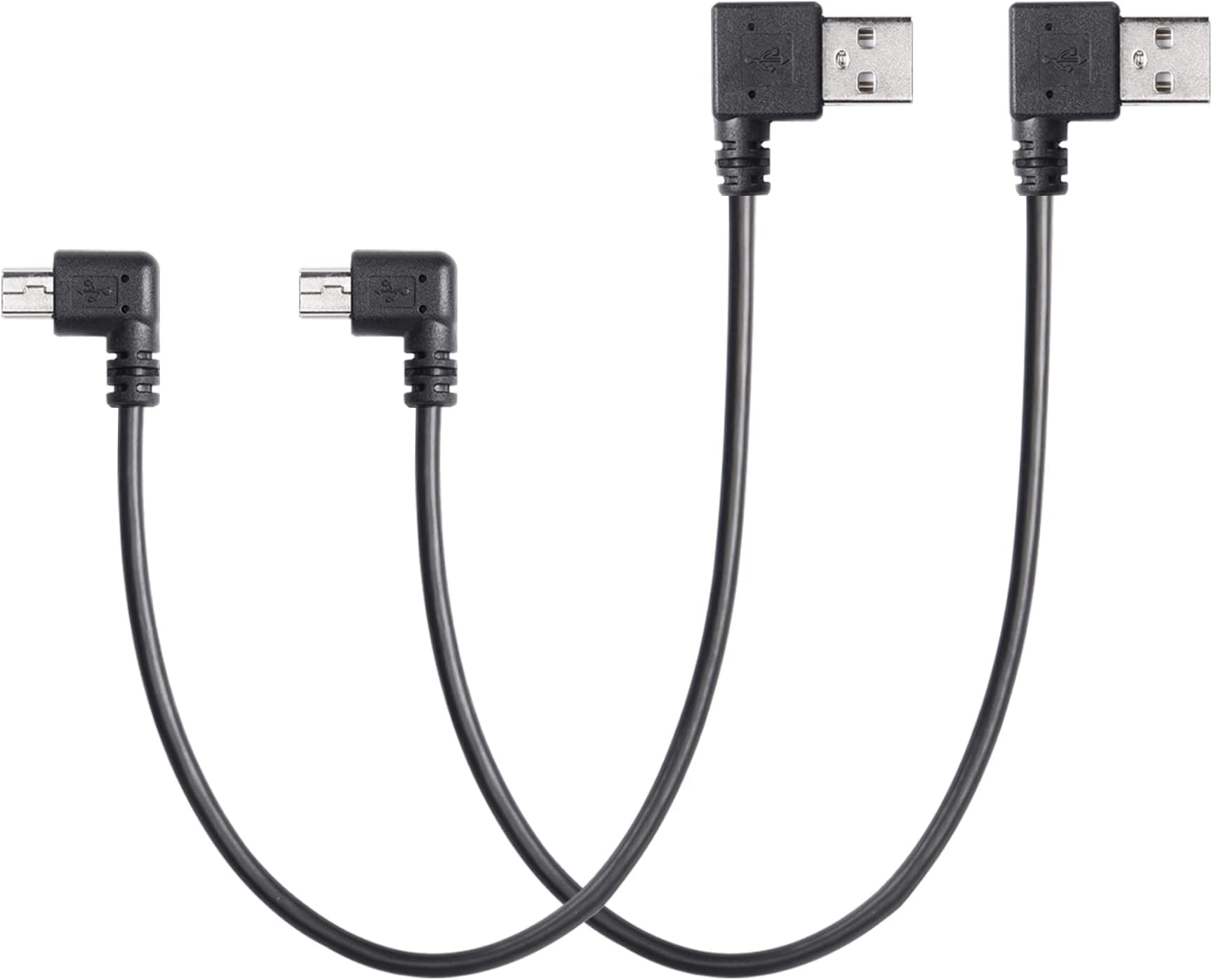 Amazon.com: CERRXIAN 9Inch Mini USB Cable Combo Mini USB Right Angle ...