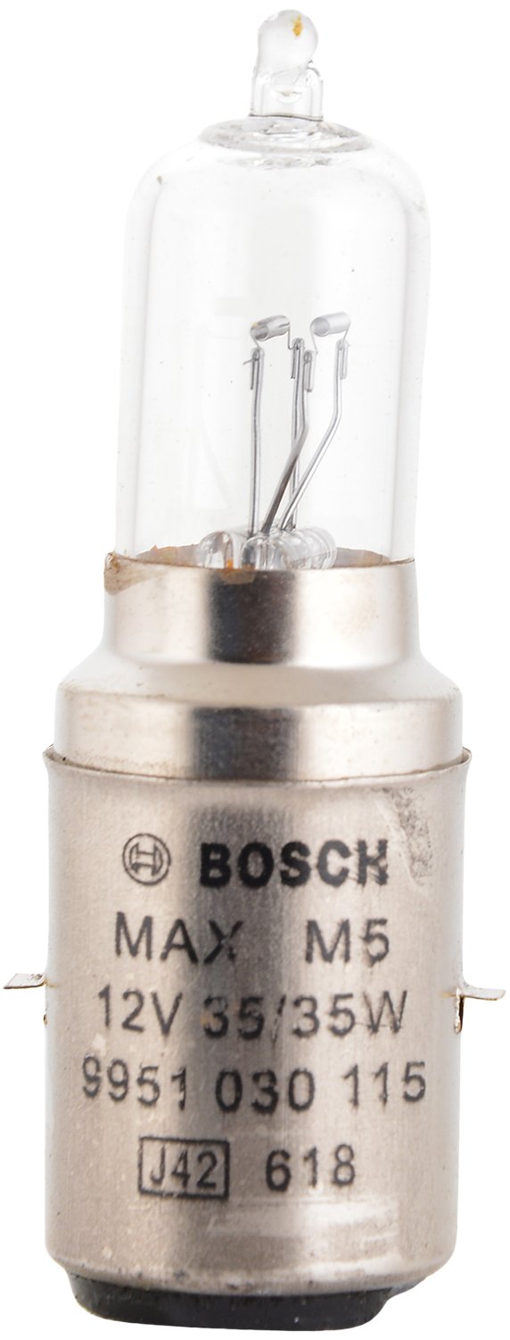 Bosch 9951030115 Max M5 Headlight Bulb for 2 Wheelers (35W, 12V, P20 ...