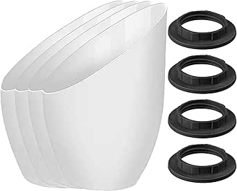 Lamp Shade Rings+Plastic Lampshade, Lock Socket Replacement for ...