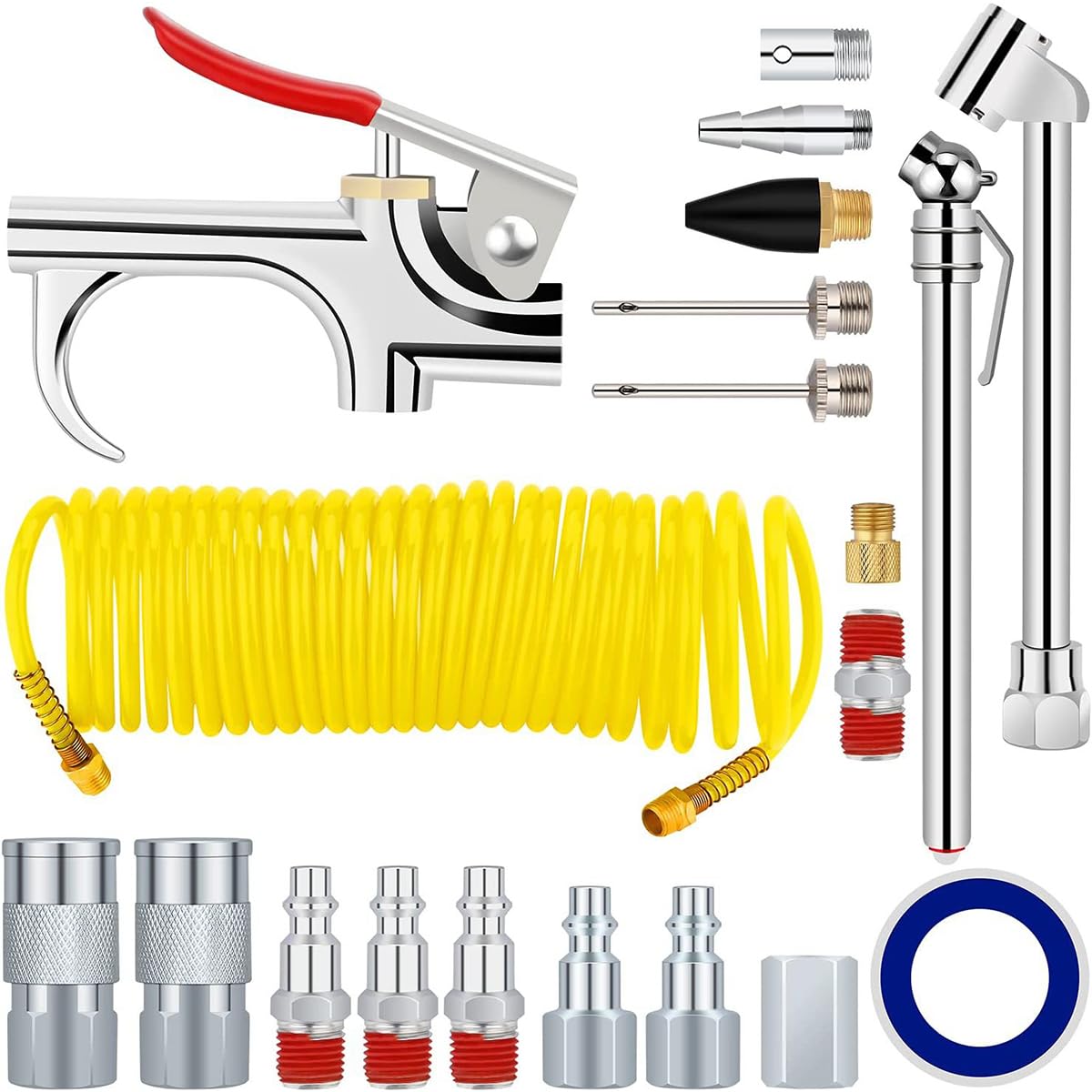 Serplex® Air Compressor Accessory Kit with Hose Set of 20Pcs Air ...