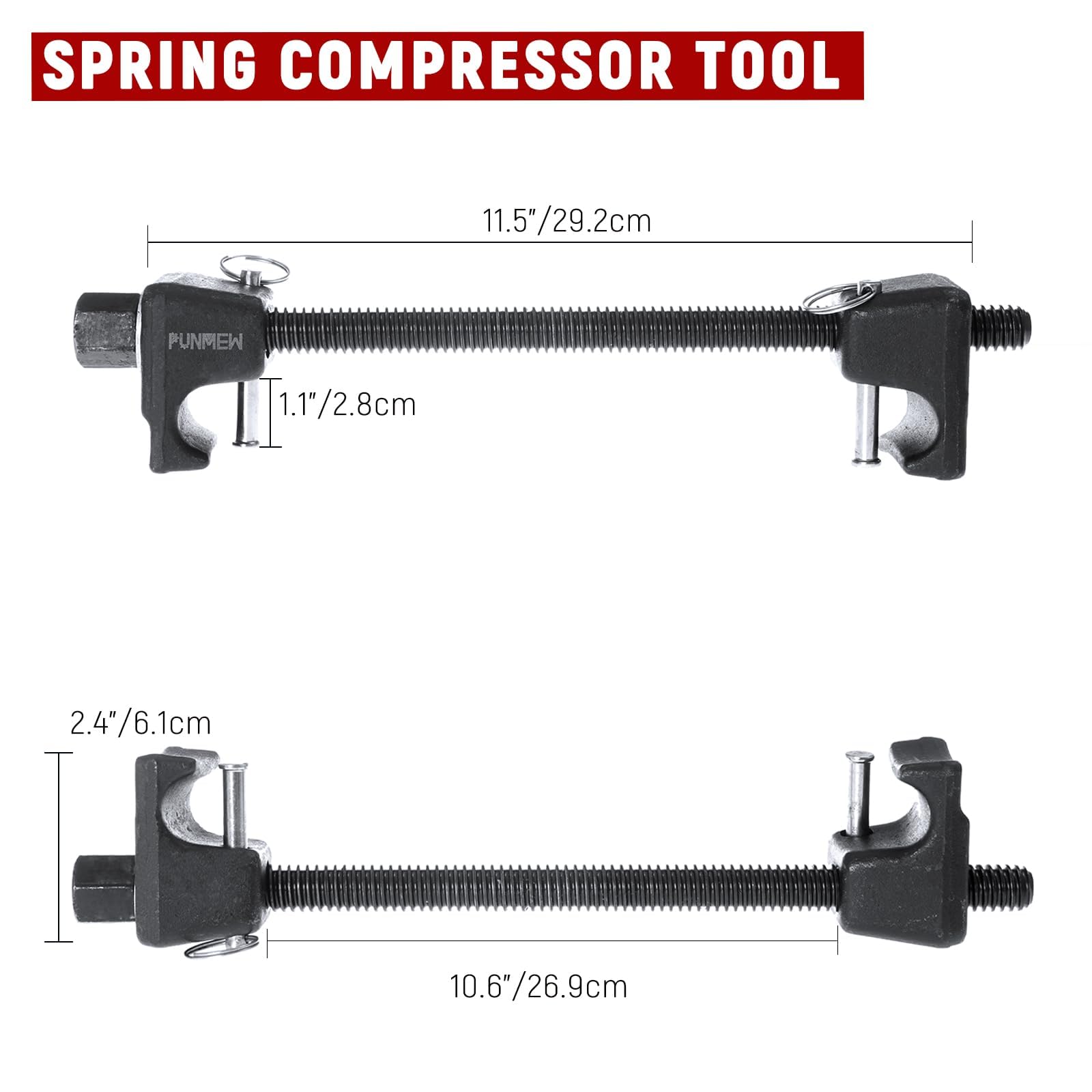 Snapklik.com : Spring Compressor Tool Macpherson Strut Spring ...