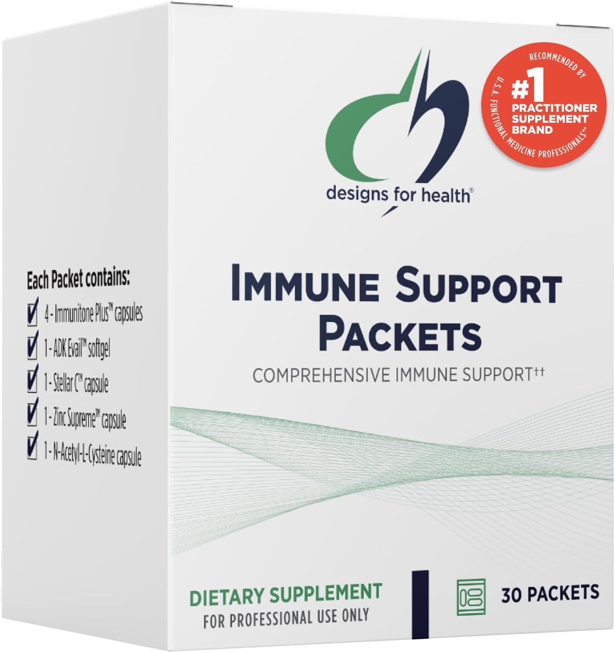 Amazon.com: Designs for Health Immune Support Packets - One Month ...