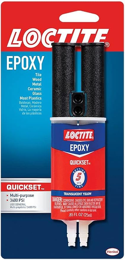 Amazon.com: Loctite Epoxy Quick Set, 0.85 fl. oz. Syringe : Industrial ...