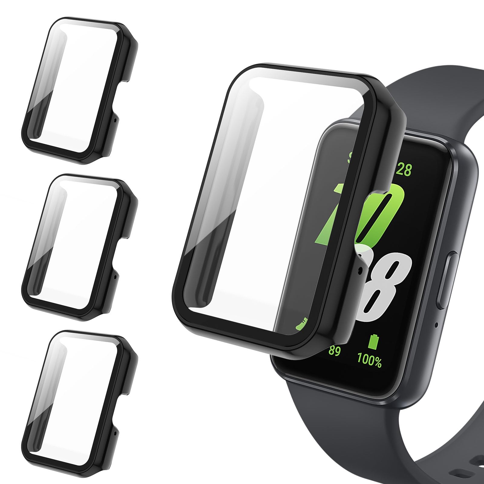 Tuocal 3 Pack PC Case Compatible with Samsung Galaxy Fit 3 Screen ...