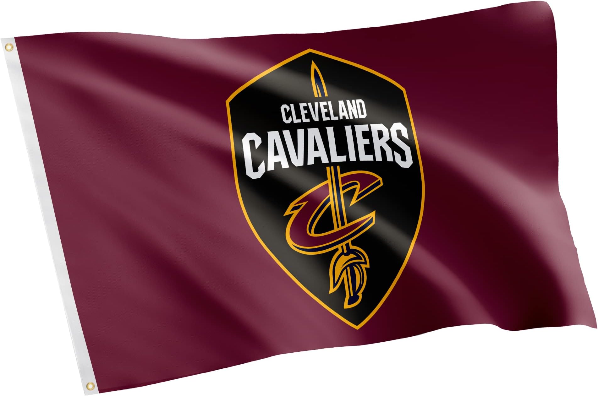 Amazon.com : Cleveland Cavaliers Black Indoor Outdoor Flag Banner ...