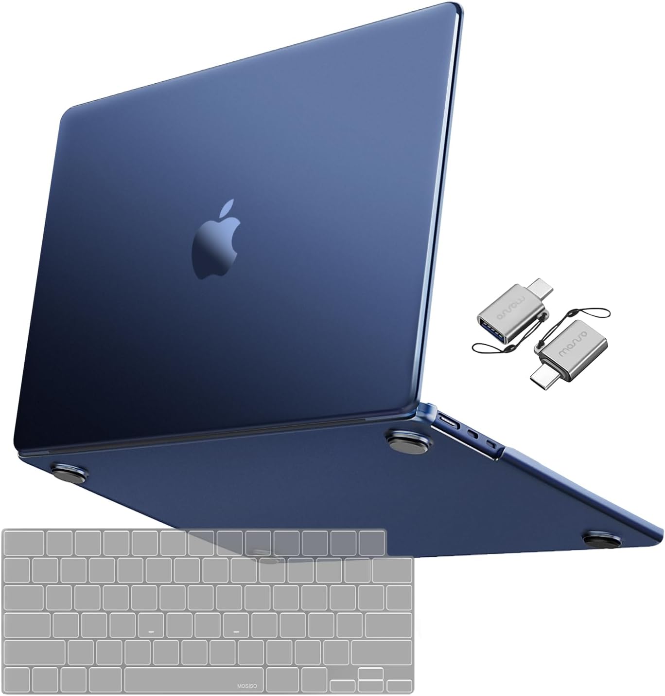 Amazon.com: Macaset [Official Midnight] for MacBook Air 15 inch Case M3 ...