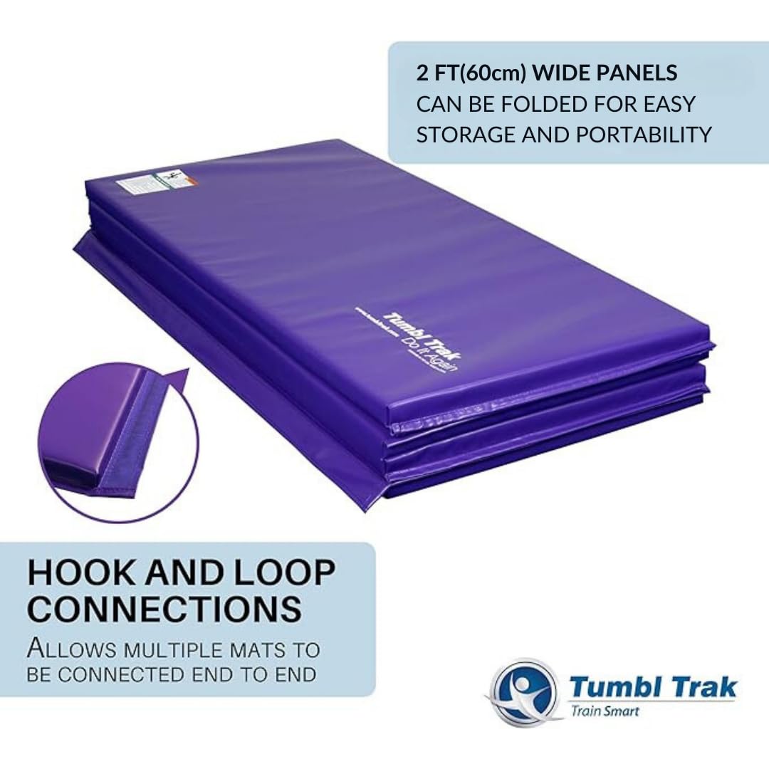 Snapklik.com : Tumbl Trak Folding Tumbling Panel Mat For Gymnastics