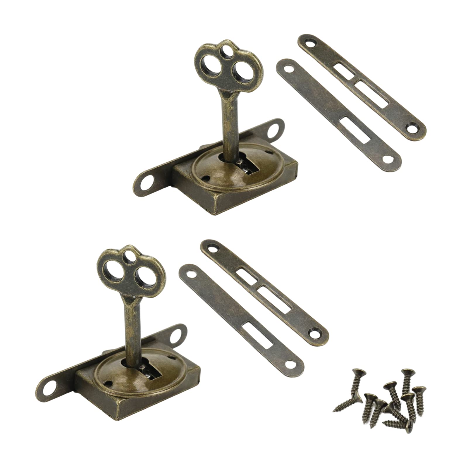 Coshar Small Bronze Antique Lock Mortise Chest Lock Decorative Lock ...