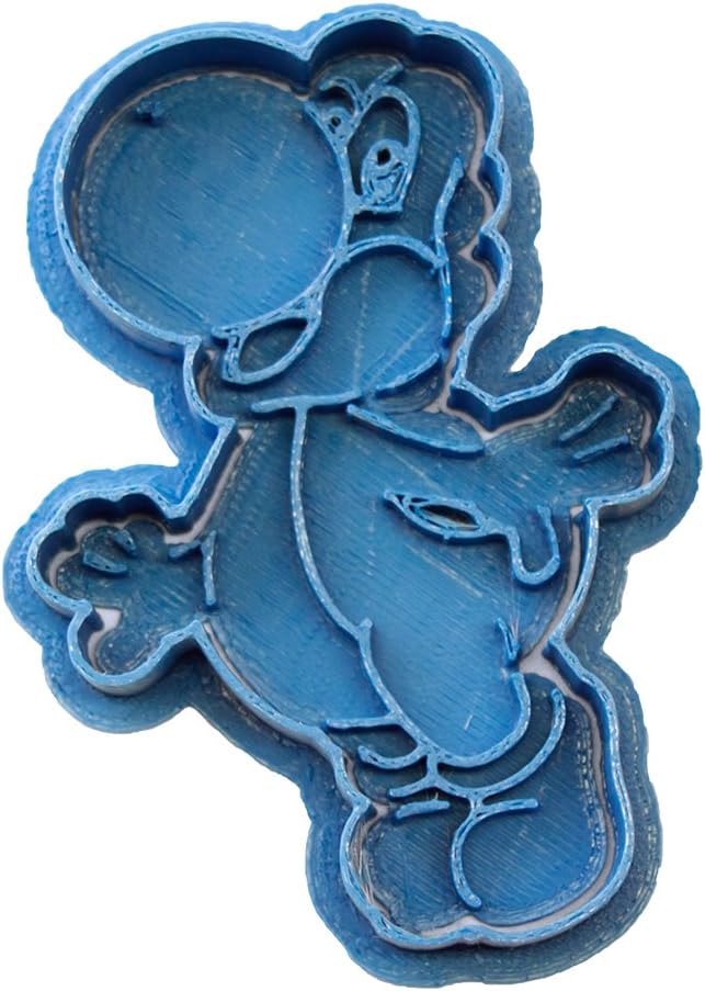 Amazon.com: Cuticuter Yoshi Mario Bros Cookie Cutter, Blue, 8 x 7 x 1.5 ...