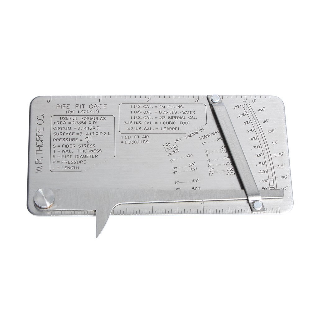 Buy 2 Years Warranty Pipe Pit Gage Welding Gauge 0 to 1/2in in 1/64in ...