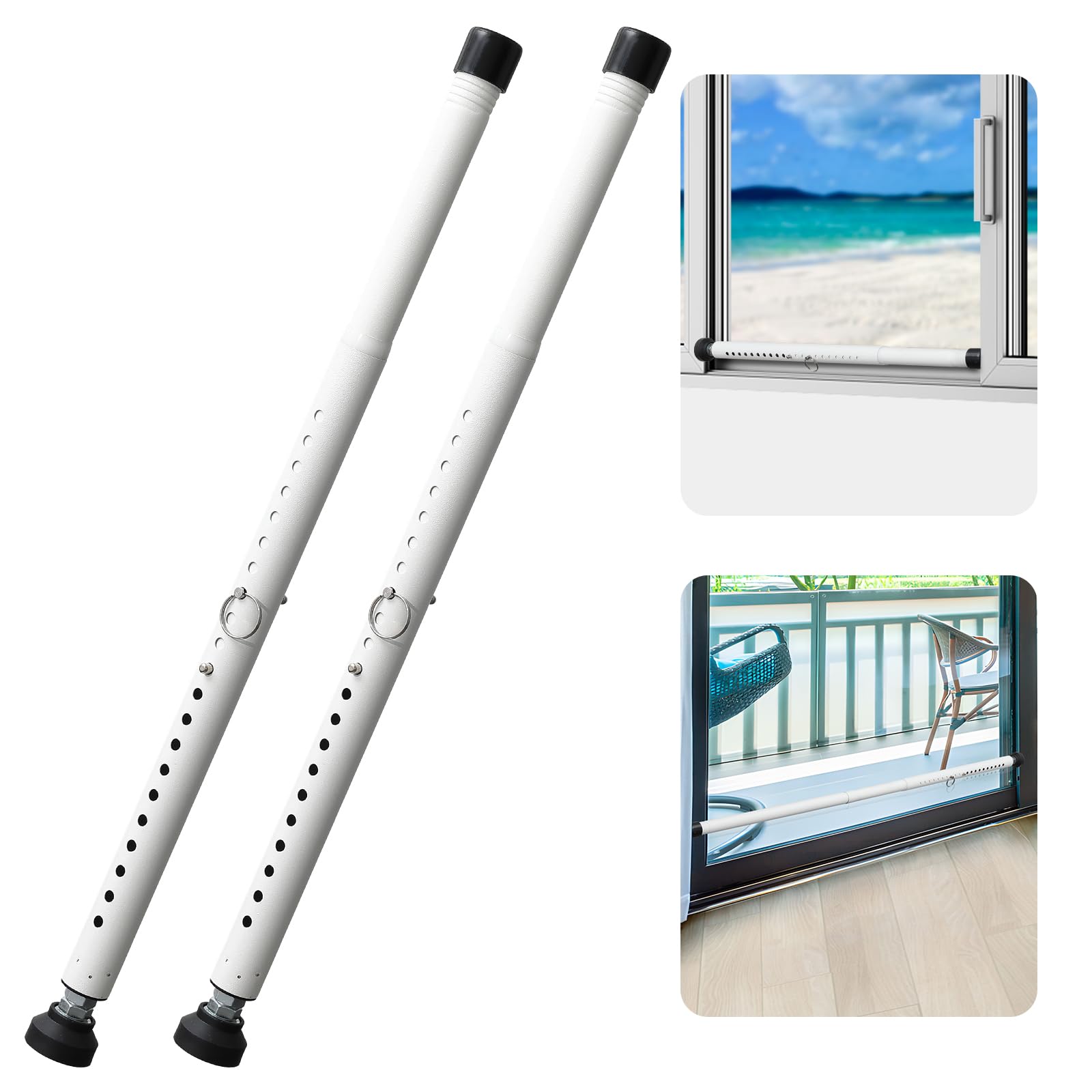 Amazon.com: Sliding Door Security Bar -2PCs - 16 to 51 Inch Adjustable ...