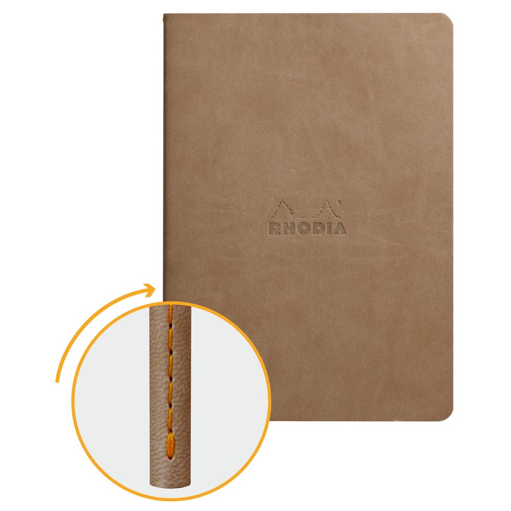 Amazon.com : Rhodia Sewn Spine Notebook, A5, Dot - Taupe : Office Products