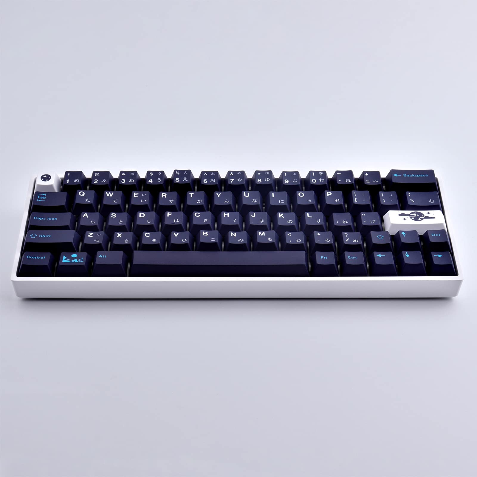 Buy PBT Keycaps, 134 Keys Blue Hell Keycaps Dye-Sublimation PBT Keycap ...