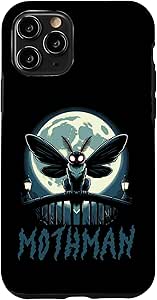 Amazon.com: iPhone 11 Pro Mothman Cryptid Point Pleasant Creepy Vintage cryptozoology Case ...