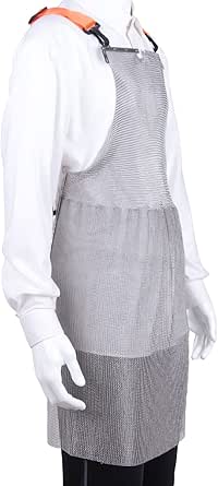 Amazon.com: RETON-PPE Chainmail Apron for Butcher, Cut Resistant ...