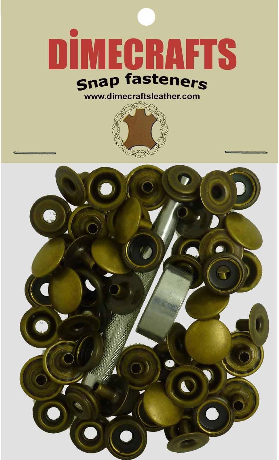 Amazon.com: Snap Stud & Eyelet, Eyelet Has 3/8" Long Post for Leather ...