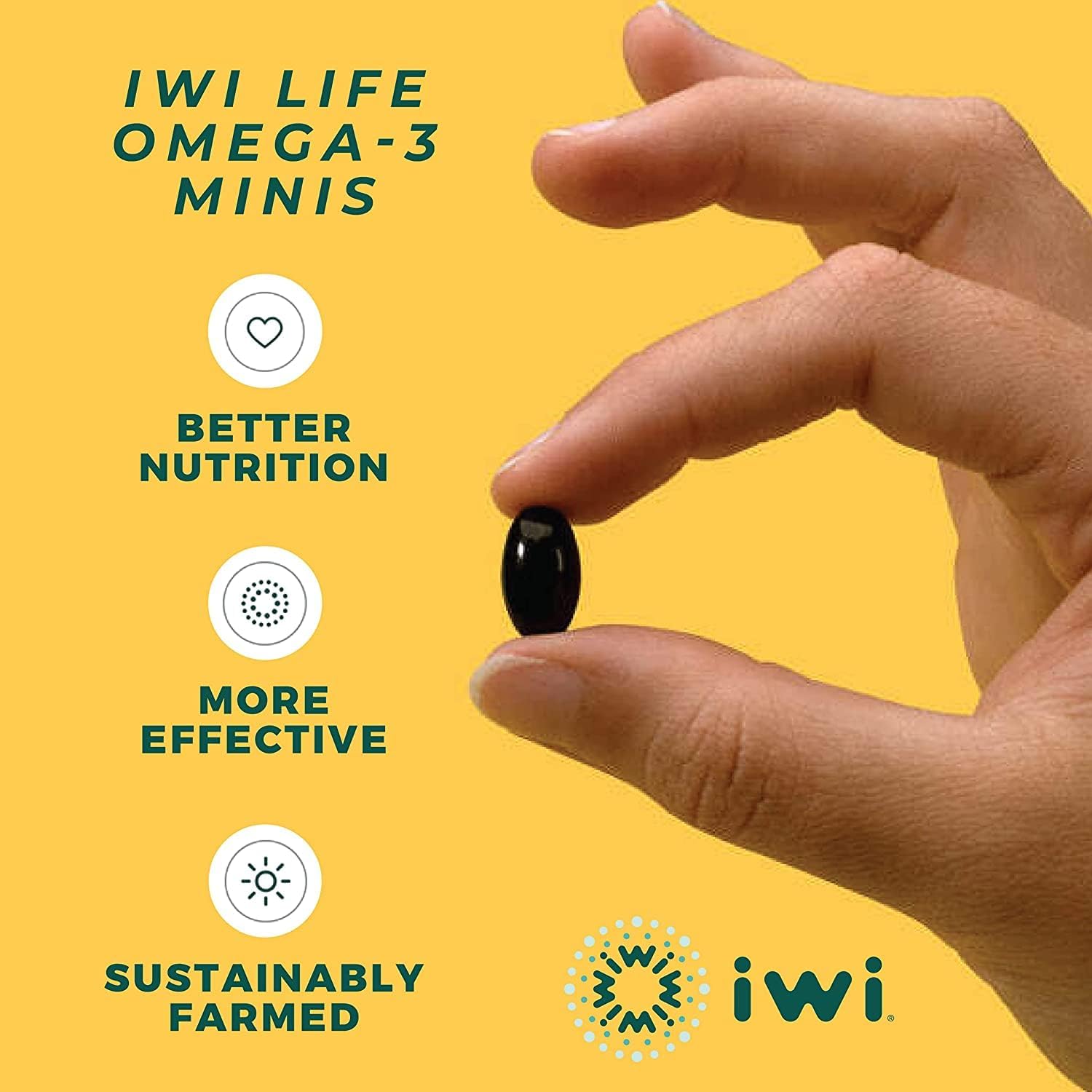 Iwi Life Omega 3 Mini apoya un corazón saludable, desarrollo cerebral ...