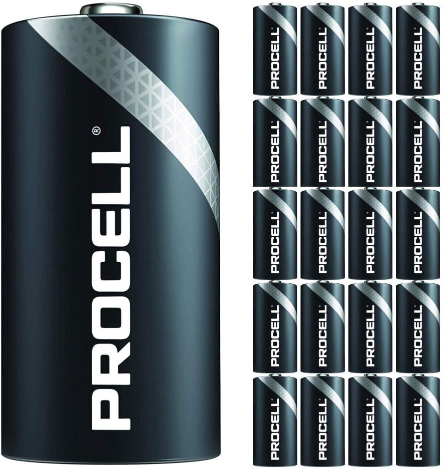 20 Pack - Duracell Procell C Cell Batteries | 1.5V Industrial Power ...