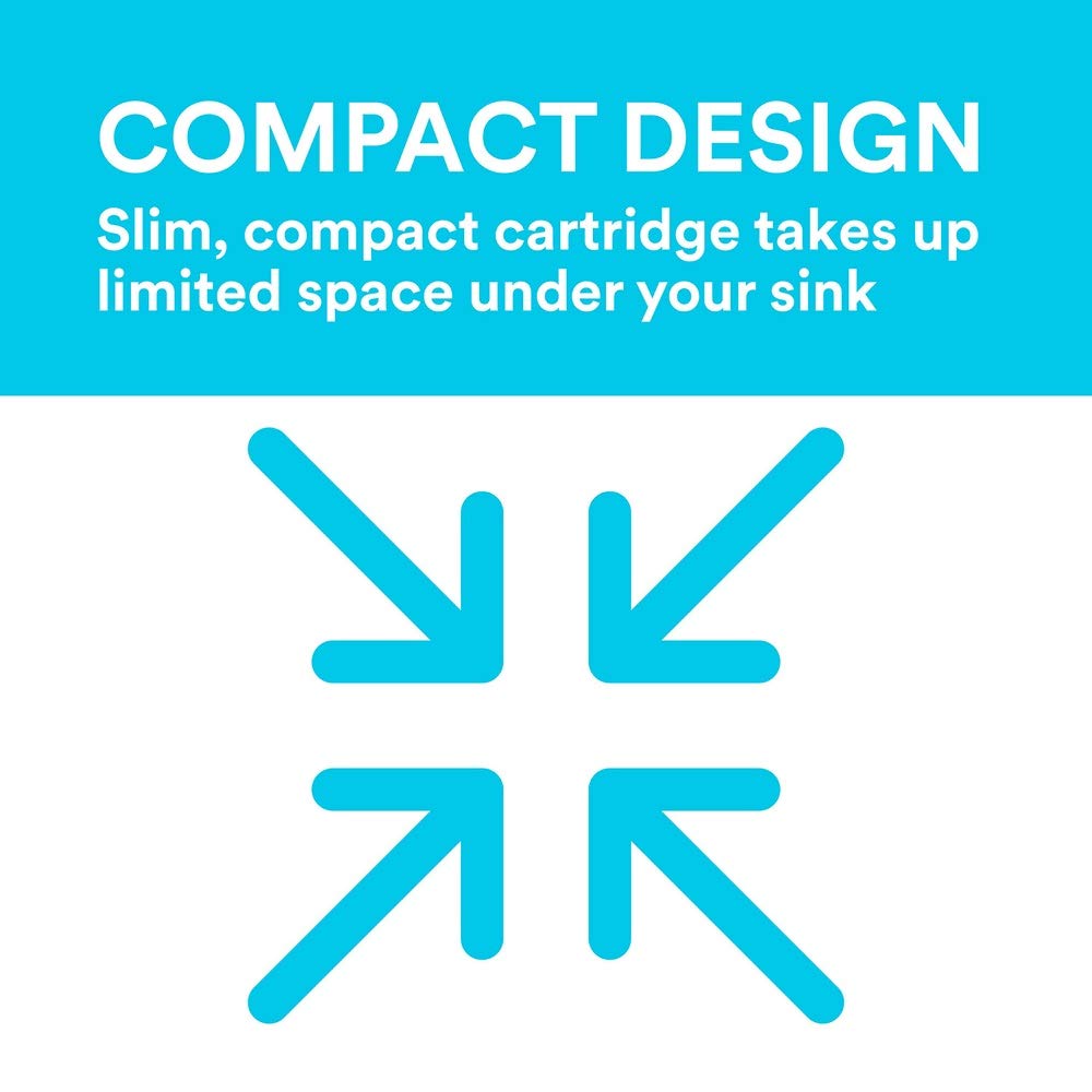 0.5 micron 3M Aqua-Pure Under Sink Dedicated Faucet Water Filtration ...