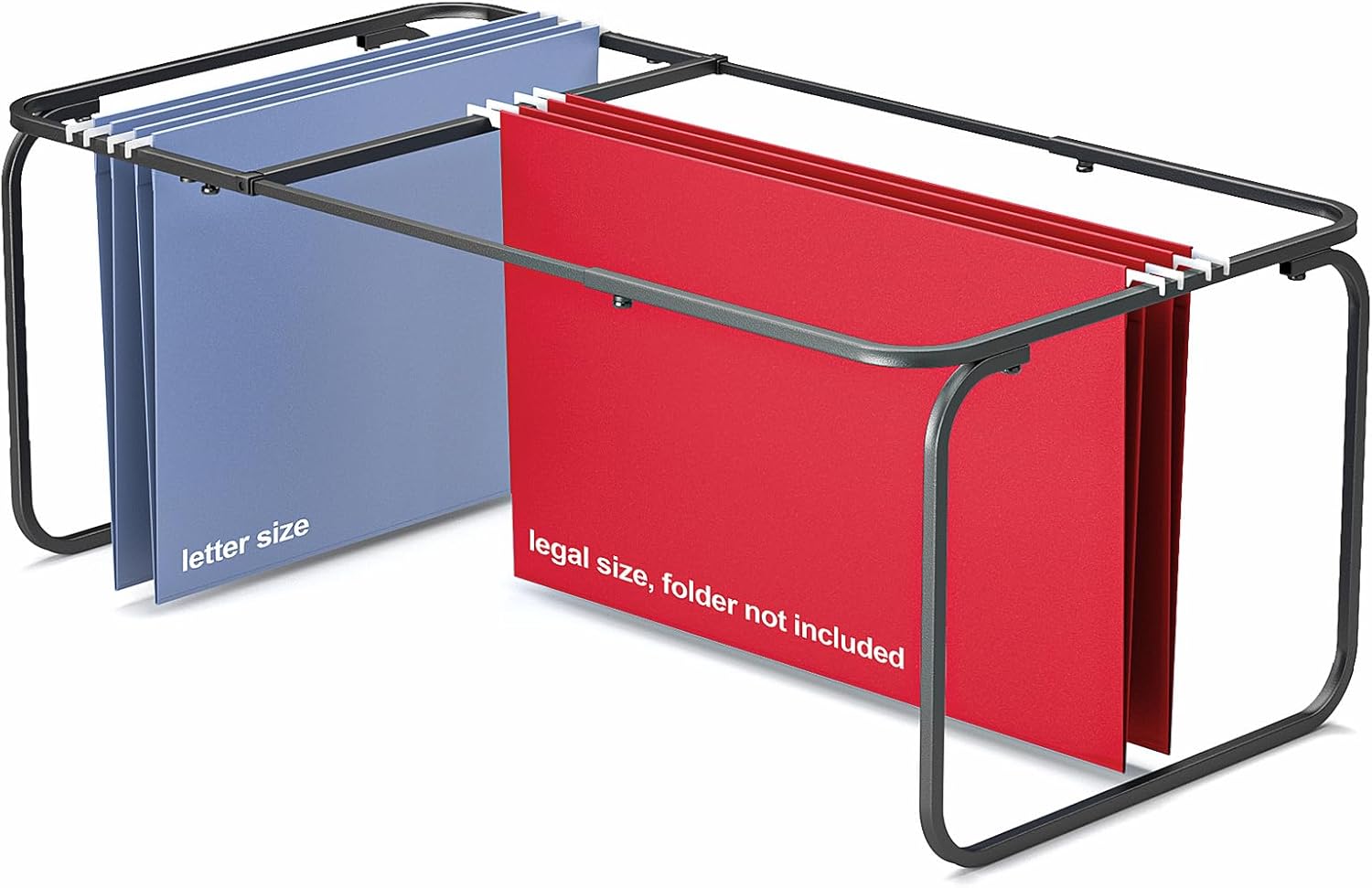 Upgraded Adjustable Hanging File Folder Frame,Legal/Letter Size,Length ...
