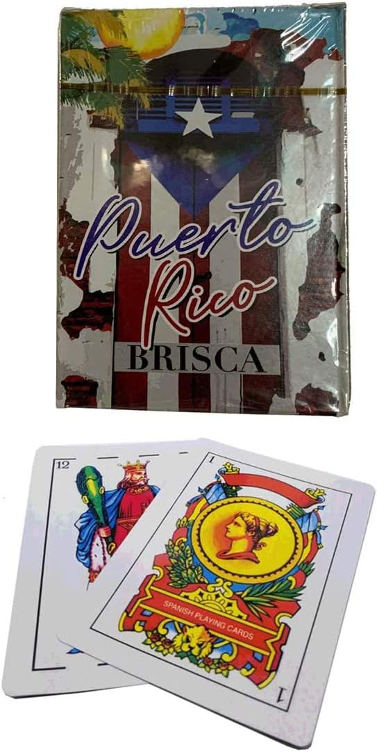 Amazon.com: Puerto Rico Flag Doors San Juan Brisca Cards Normal Size 4 ...