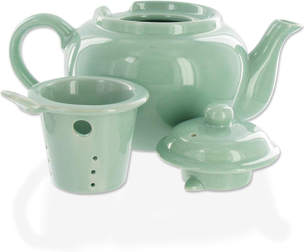 Amazon.com: Price & Kensington Brights Olive Green 6 Cup Teapot : Home ...