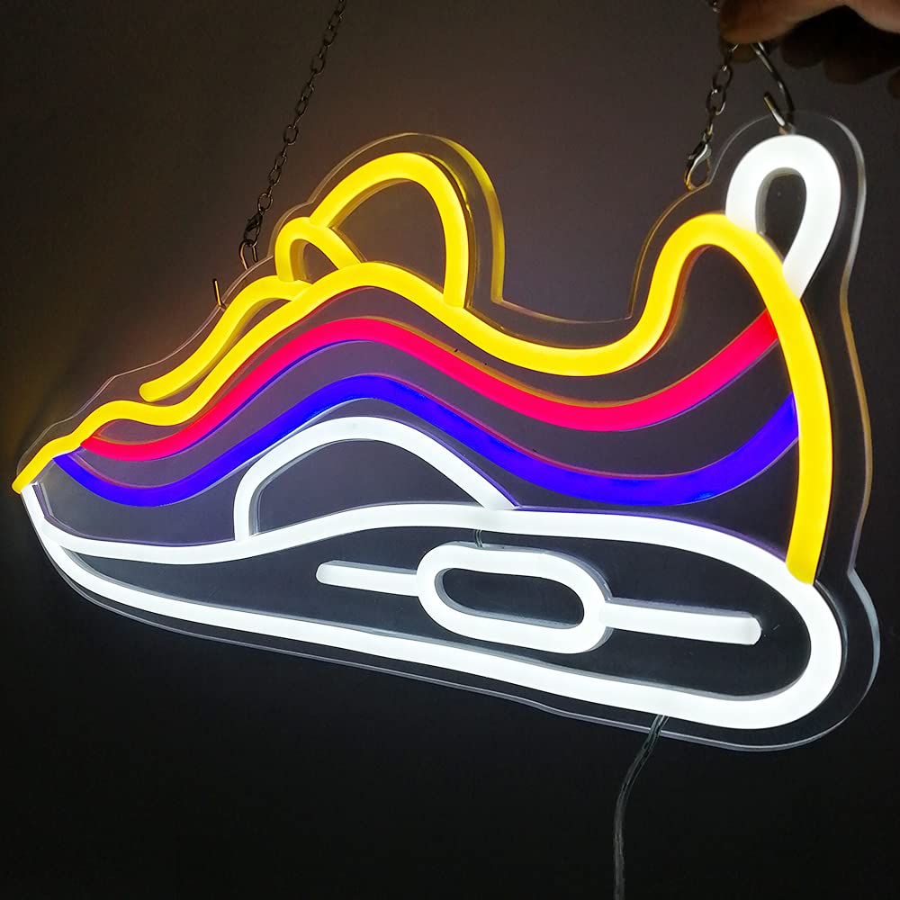 Sport Shoe Logo Neon Sign Light Beer Bar Pub Party