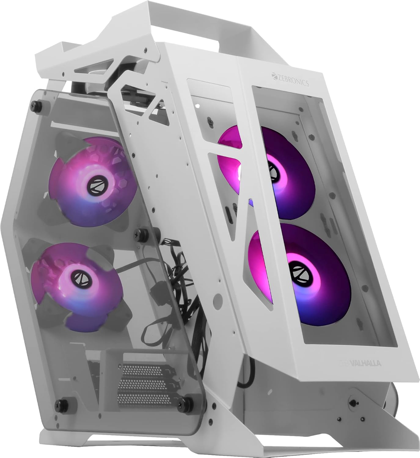 Amazon.in: Buy ZEBRONICS ZEB-947W Valhalla computer case/Gaming Chassis ...