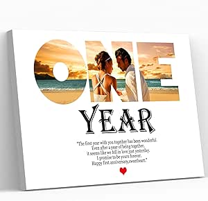 Amazon.com: A collage of 1 photographs,1st Anniversary Custom Photo ...