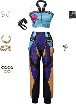 Women’s Anime Hunter Costume Huntrix Zoey Halloween Group Cosplay Full ...