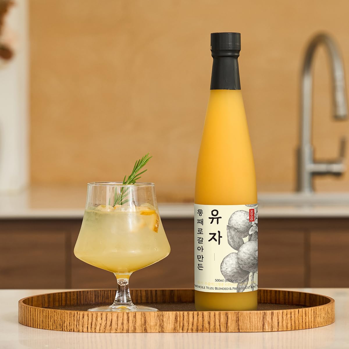 Amazon.com: Whole Korean Yuzu Blended & Pressed Extract 16.9oz (500ml ...