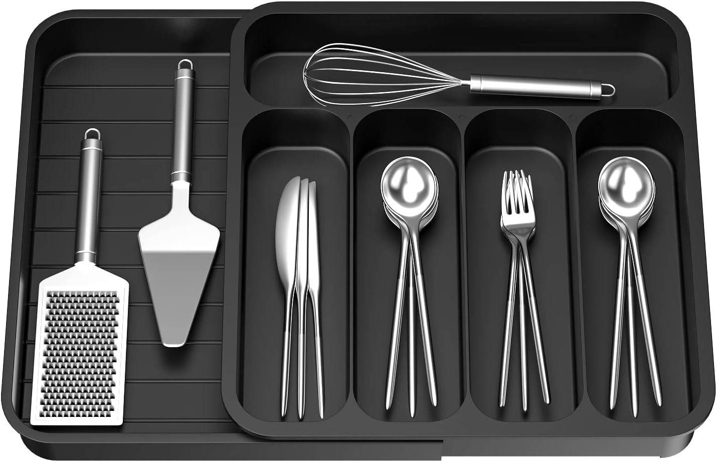 Amazon.com - VESKYAO Expandable Silverware Drawer Organizer, 6 ...