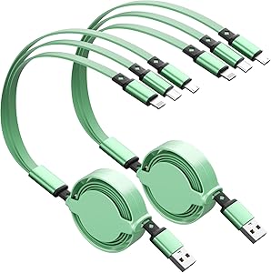 Amazon.com: IDISON Multi Charging Cable [2Pack 3.3ft] Retractable Multi ...