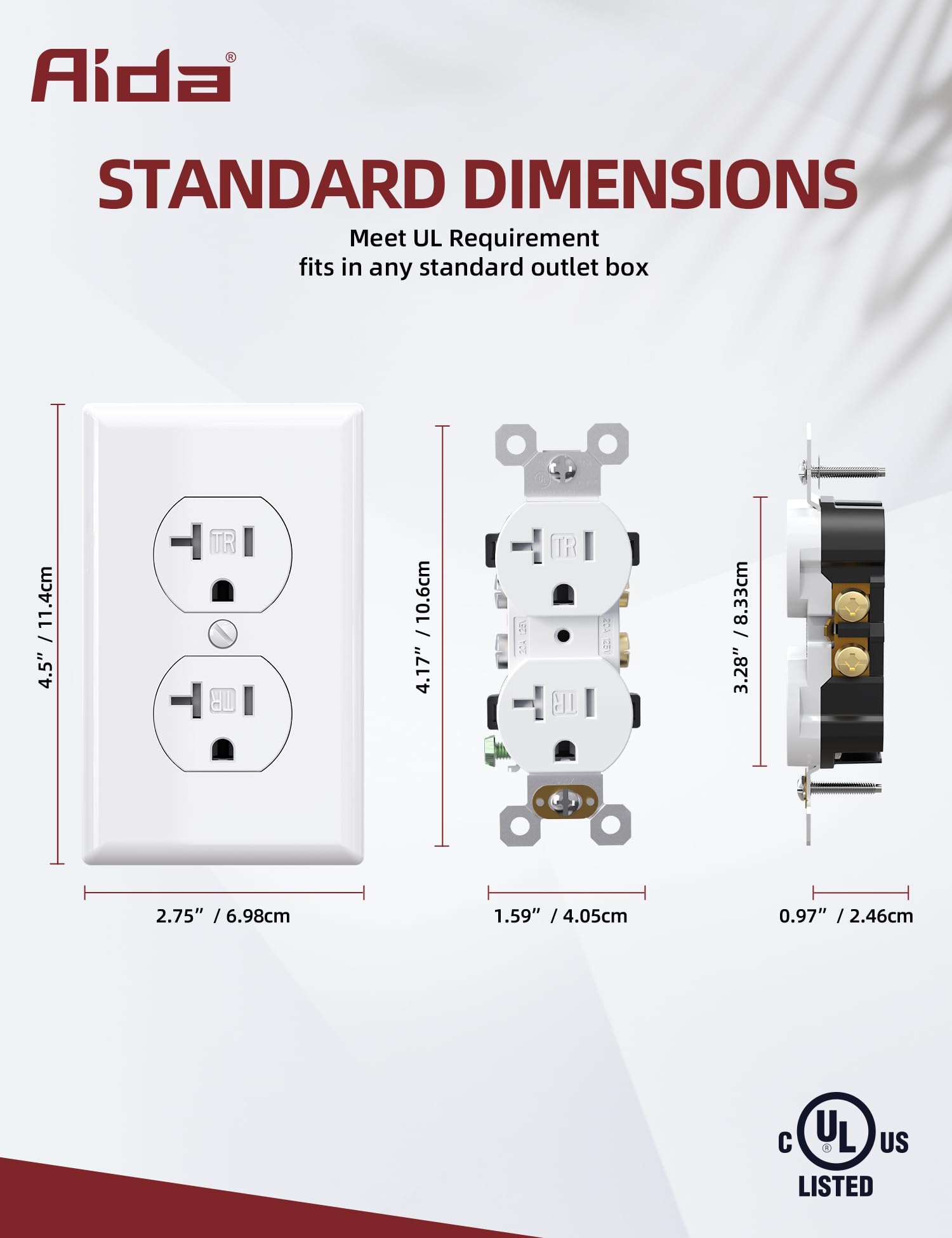 Snapklik.com : 20 Amps Outlets Duplex Electrical Receptacle Outlets ...