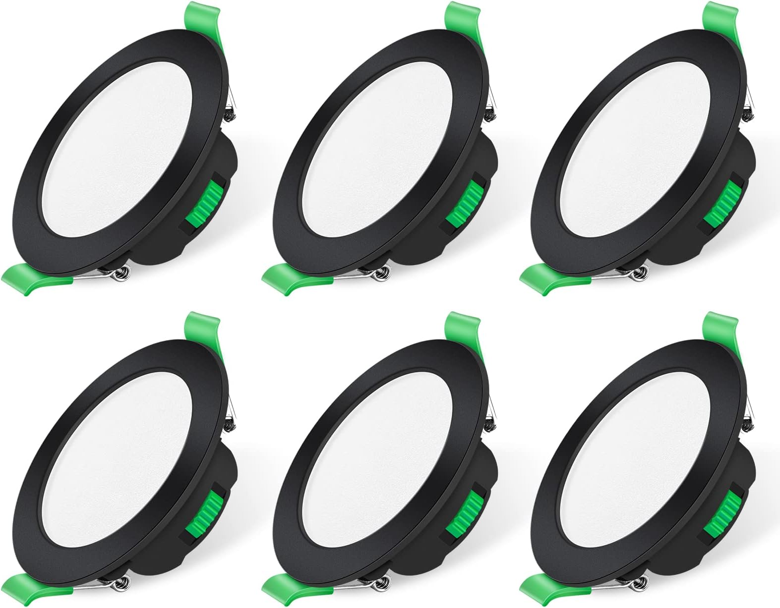 ALUSSO Black LED Downlights Ceiling Dimmable 7W Slim LED Recessed ...