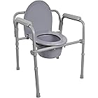 Amazon.com: Medline Elements Bedside Commode, Infused with Microban ...