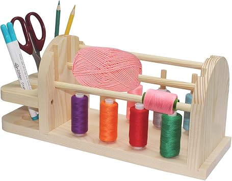 Amazon.com: Chistepper Yarn Holder for Knitting and Crocheting, Wooden ...