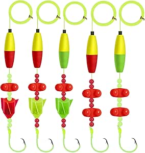 Amazon.com : FishTrip Catfish Rig Fishing Hooks, 5pcs Chunky Rigs for ...