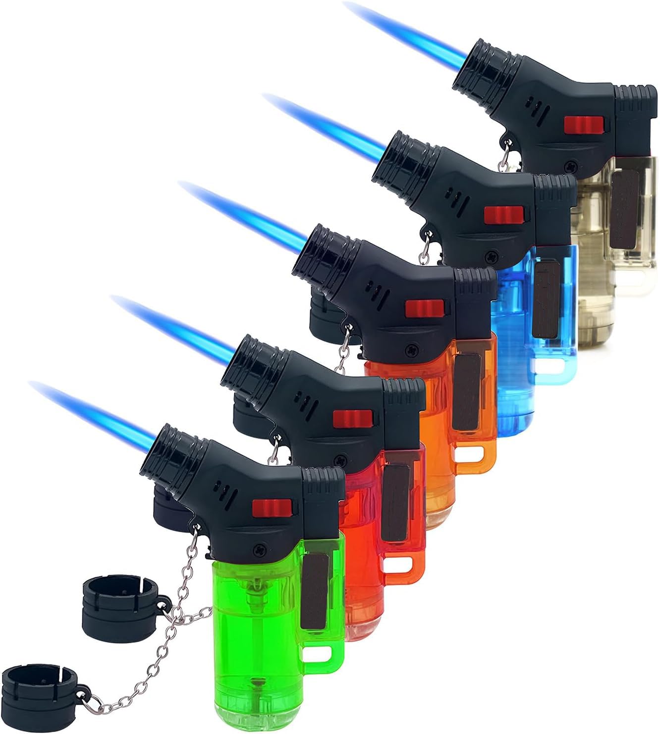 Cigarette Lighter 5 Pack Torch Lighters Jet Flame Butane Lighter Mini Cigarette Lighter 5 Pack Torch Lighters Jet Flame Butane Lighter Mini