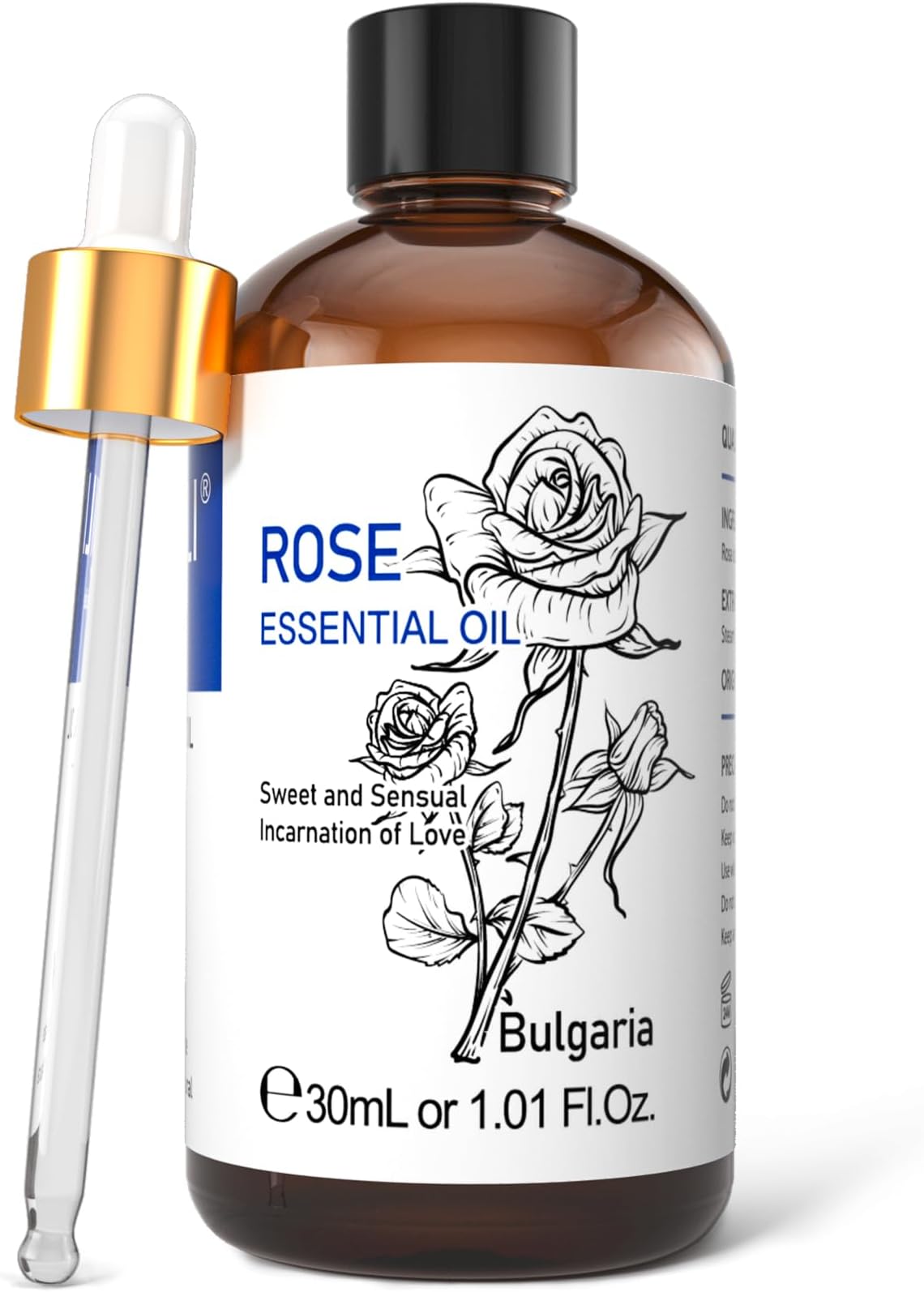 Amazon.com: Woolzies Best Natural Rose Essential Oil Blend 1 Oz ...