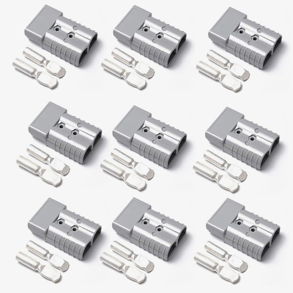 10Pcs Anderson Style Plug Connectors 50 AMP 12-24V 6AWG DC Power SP ...