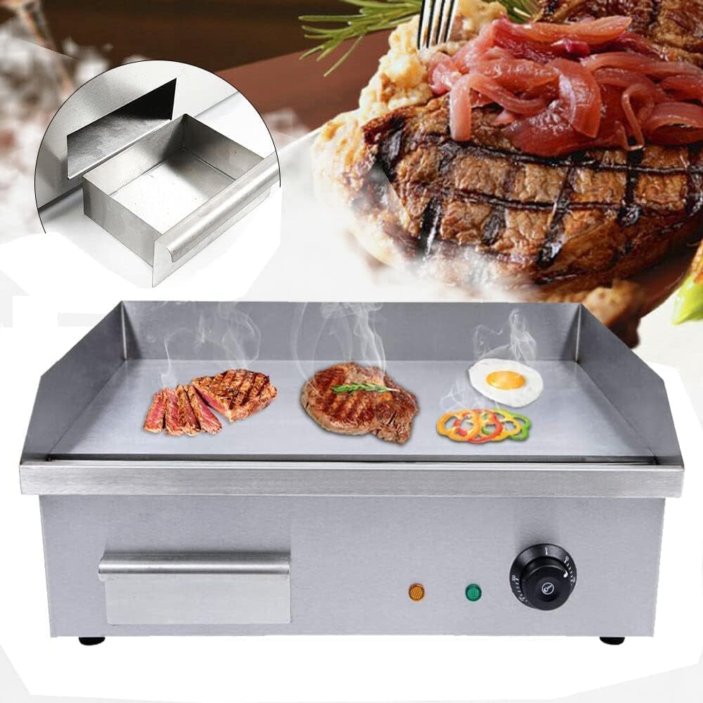 Amazon.com: Commercial Electric Countertop Griddle Grill 3000W 22 ...