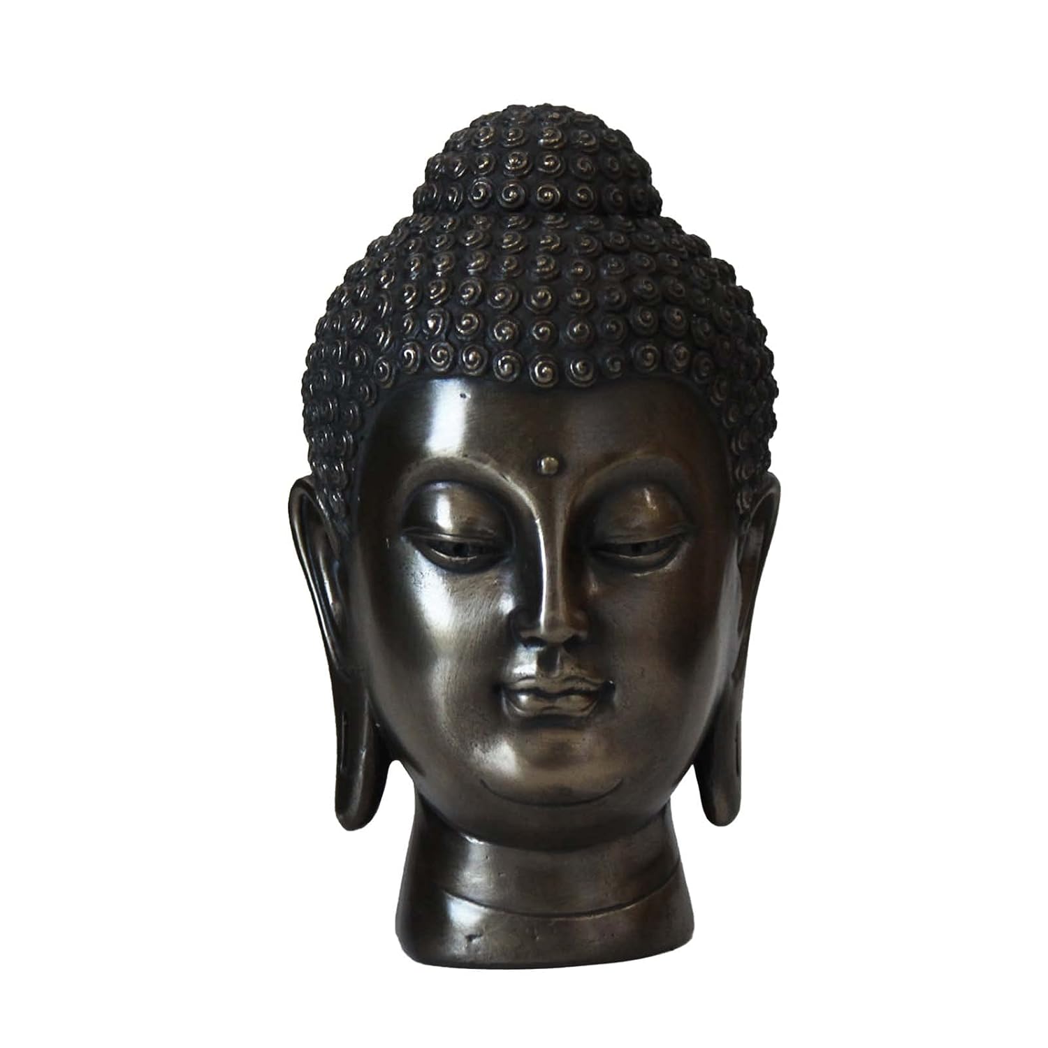 Buy Carefree Fish Buddha Head Statue Wall Home Buda Figurine Zen Decor ...