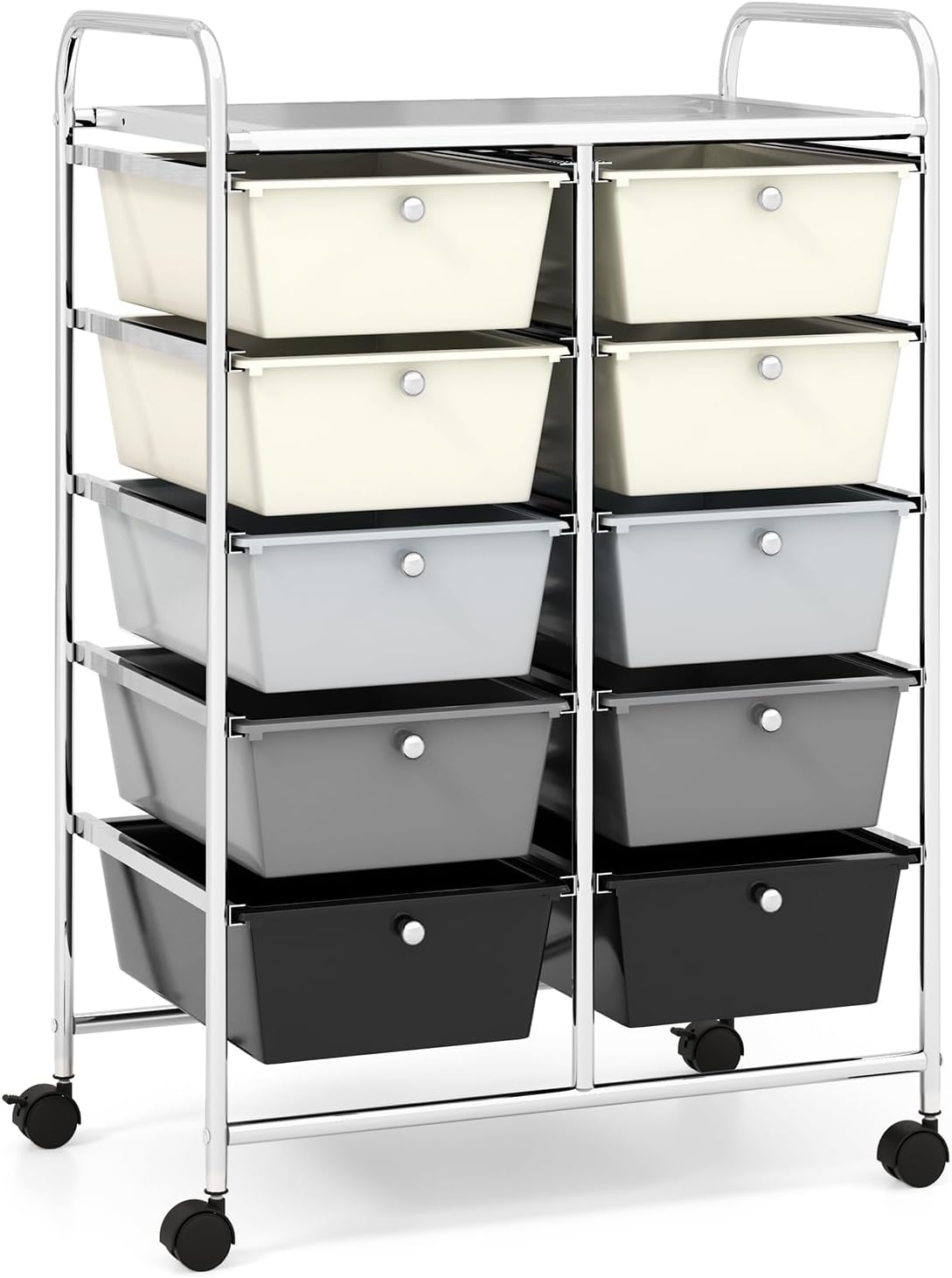 Amazon.com : Giantex 10 Drawers Rolling Cart, Classroom Organizers ...