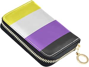 Amazon.com: HJJKLLP Non-binary Pride Flag Genderqueer RFID Credit Card ...