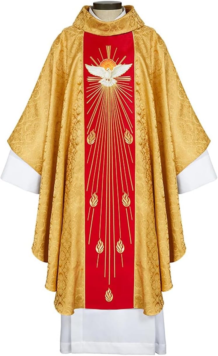 Amazon.com: Come Holy Spirit Chasuble Clergy Elegance Church Vestments ...