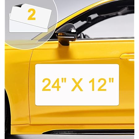 Amazon.com: DIYMAG 2Pcs Blank Car Magnets,24x12 Inch Car Door Magnets ...