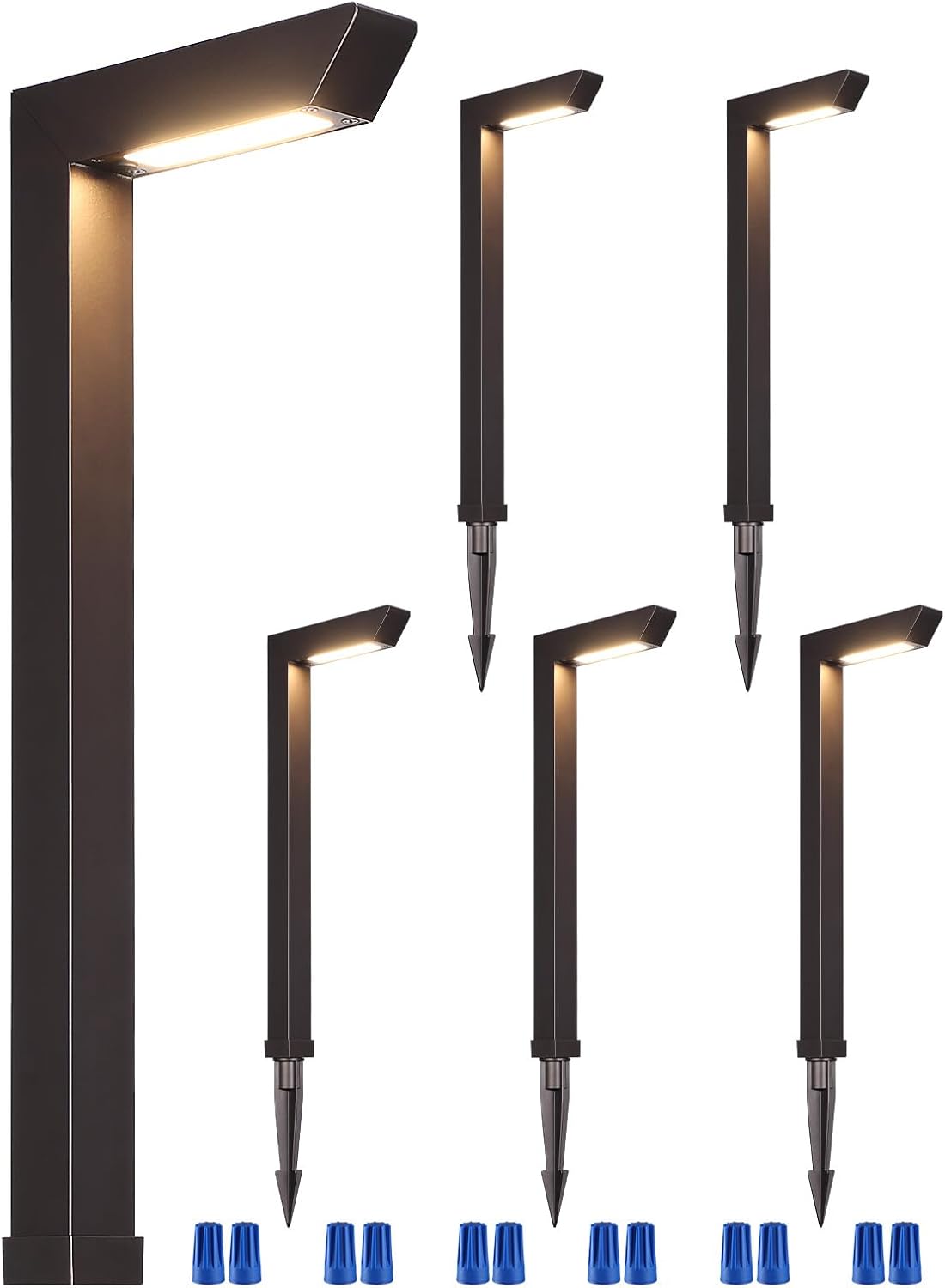 LEONLITE 5CCT LED Low Voltage Landscape Pathway Light, 2700K/3000K ...