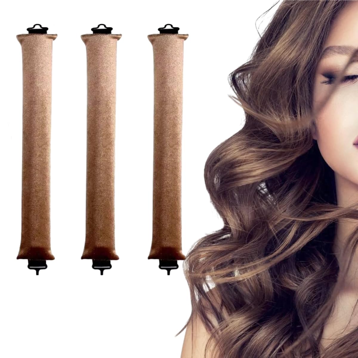 Amazon.com : Tigerose 3PCS Heatless Overnight Curling Rods for Long ...