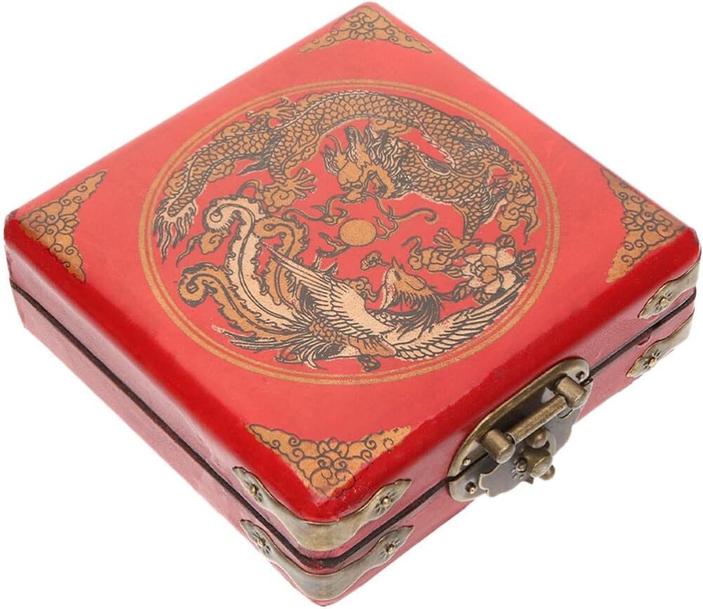 Amazon.com: Chinese Jewelry Box Retro Wooden Trinket Box Antique ...